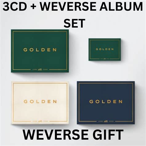 Jung Kook Bts Golden Weverse T Version 3cd Set Weverse Album