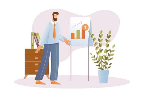 Premium Vector Business Process Concept With People Scene In The Flat