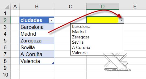 VBA Validación de datos siempre ordenada EXCEL FORO Un blog de Excel