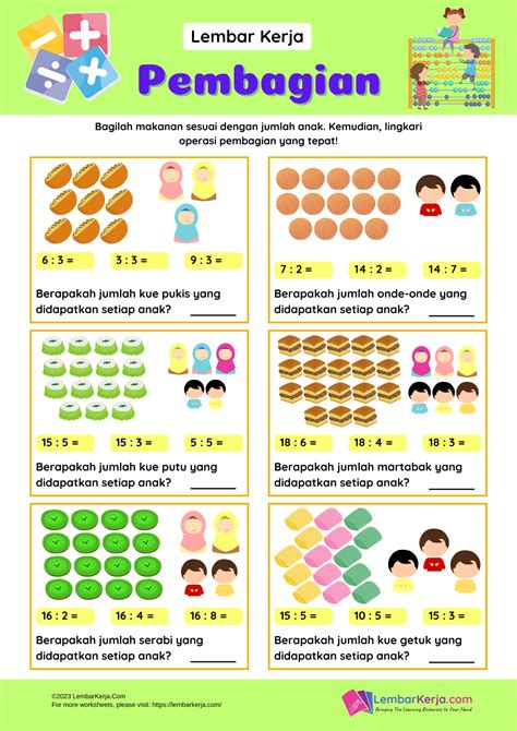 Menentukan Operasi Pembagian 2 Lembarkerja Com