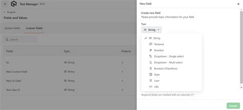 system and custom fields lambdatest
