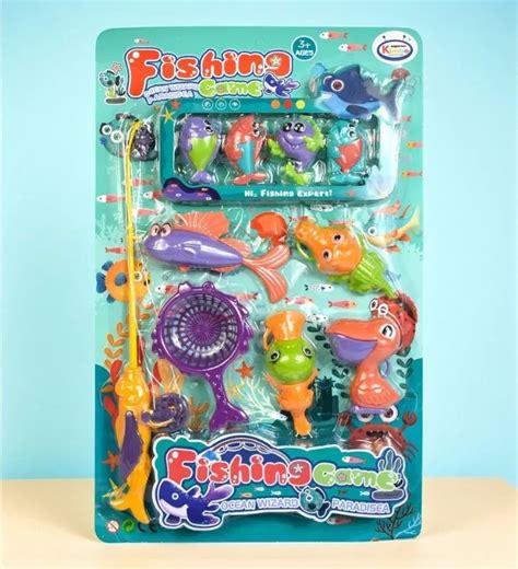 Juego De Pesca Infantil Sh769364 Juguetes Kimbo Para Bañera Y Piscina