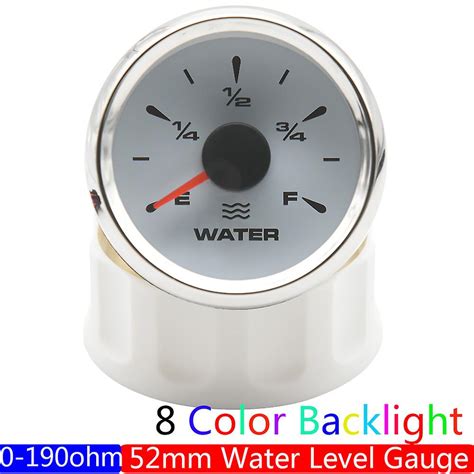 Customized Ohm Water Level Sensor Water Level Gauge With Colors Backlight Water Tank