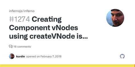 Creating Component Vnodes Using Createvnode Is Not Allowed Inferno4