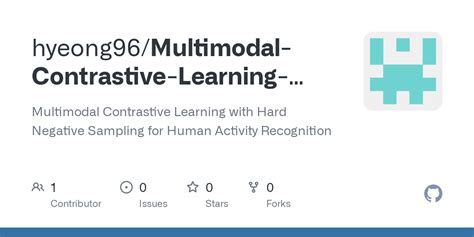 Github Hyeong96multimodal Contrastive Learning Har With Hns