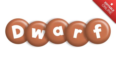 Dwarf Style On Chocolate Candy Text Effect Generator