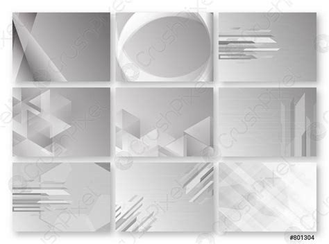 Abstract Grey Background With Text Space Set Of Polygon Template Stock Vector 801304 Crushpixel