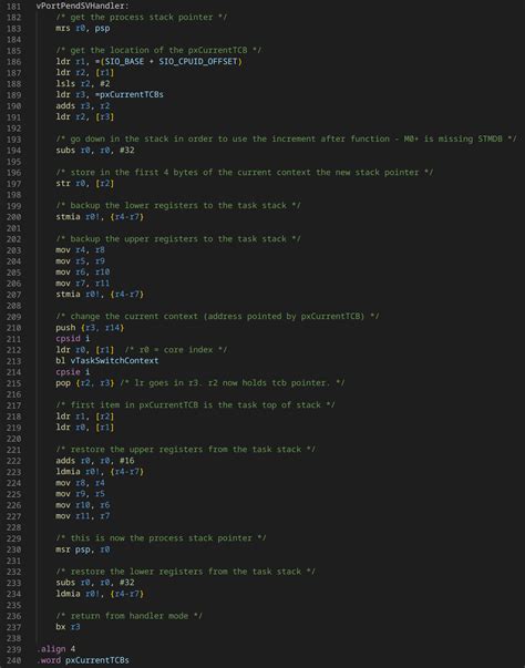 Context Switching In Smp Realtime Os