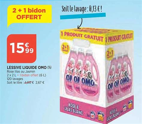 Promo Lessive Liquide Omo Chez Bi1 Icatalogue Fr