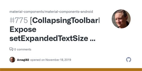 Collapsingtoolbarlayout Expose Setexpandedtextsize And Setcollapsedtextsize · Issue 775