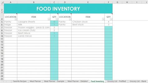 Recipe Spreadsheet Template Printable Calendars AT A GLANCE