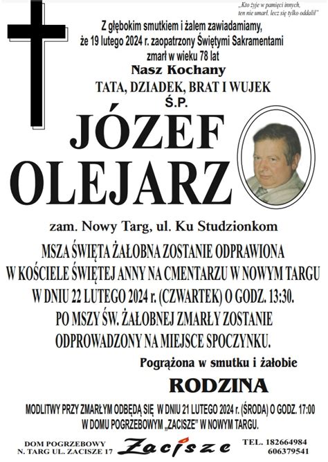 Józef Olejarz Nowytarg24 Tv