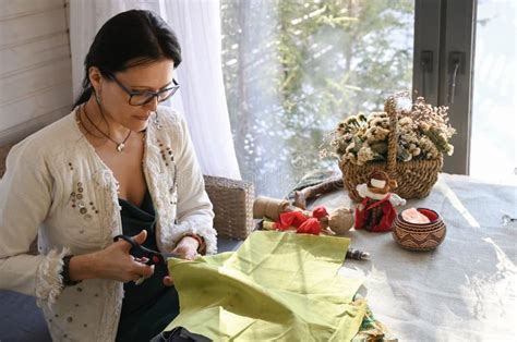 Process Of Making A Vintage Soft Toy Stock Photo Image Of Home Decoration