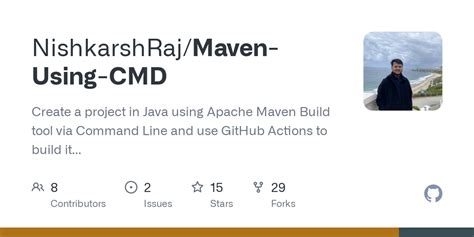 github nishkarshraj maven using cmd create a project in java using
