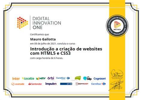 certificações em web design maurogallotta