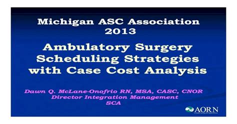 Pdf Ambulatory Surgery Scheduling Strategies With Case · Pdf Fileambulatory Surgery Scheduling