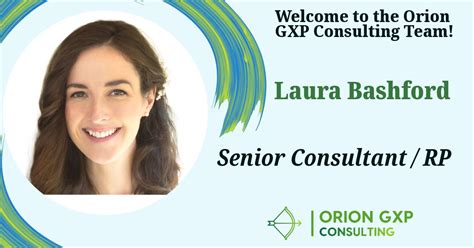 🎉 Were Delighted To Welcome Laura Bashford To The Orion Gxp Consulting