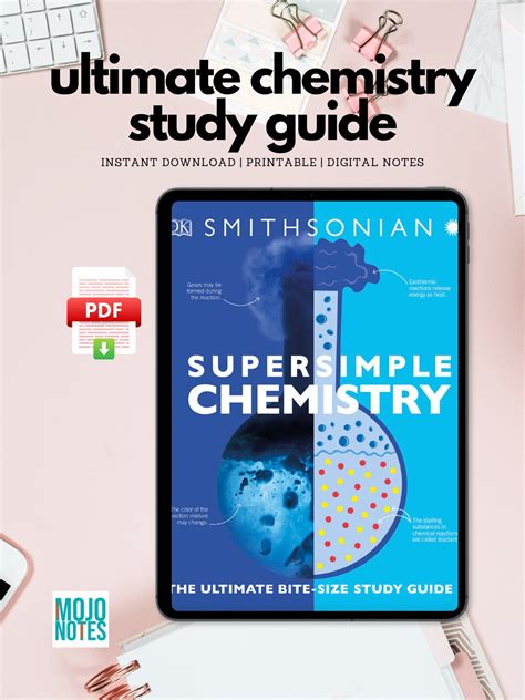 Chemistry Study Guide Workbook Digital Download Etsy