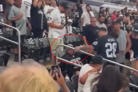 Raiders Fan Gets Brutally Jumped By Other Raiders Fans During Preseason