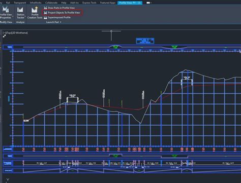 how to export the points elevation in relation to the profile elevation