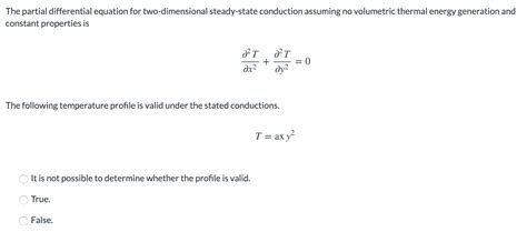 Solved The Partial Differential Equation For Two Dimensional
