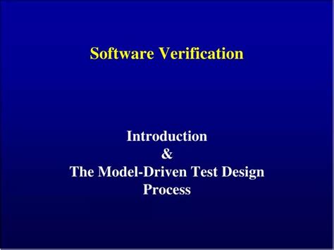 Ppt Software Verification Powerpoint Presentation Free Download Id