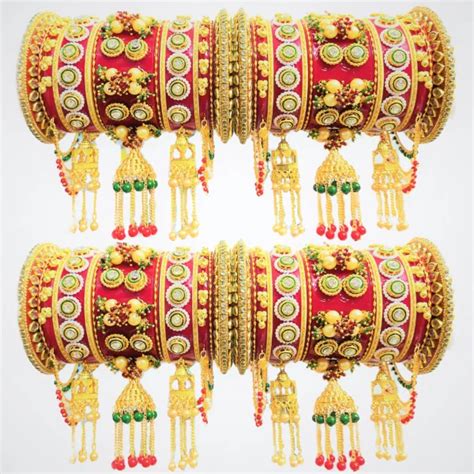 Traditional Red Bridal Chuda By Rani Ranichuda