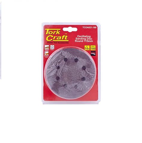 Tork Craft Oscilating Sandpaper Ao 115mm 10piece Round Leroy