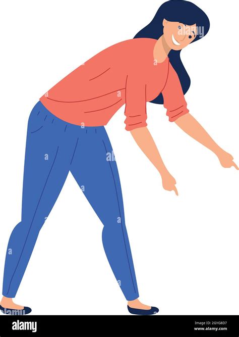 Crouching Woman Position Character Icon Stock Vector Image And Art Alamy