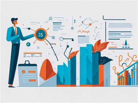 Premium Ai Image Statistics For Business Abstract Concept