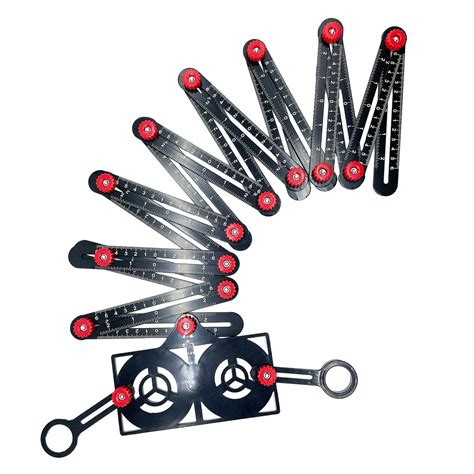 Lyshujli Multi Angle Measuring Tool 16 Sided Angle Measurement Tile Opening Hole Angle Template