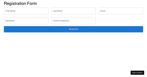 Form Validation Mui Codesandbox