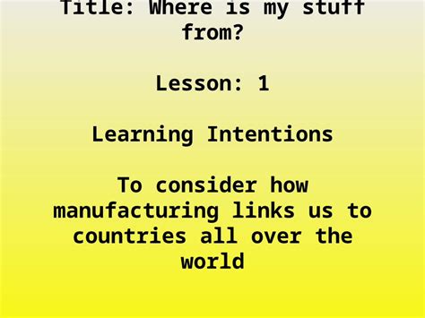 PPT Introduction To Globalisation Lesson 1 DOKUMEN TIPS