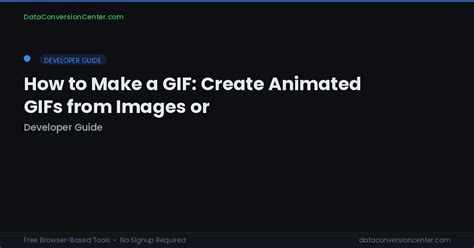 How To Make A  Create Animated S From Images Or