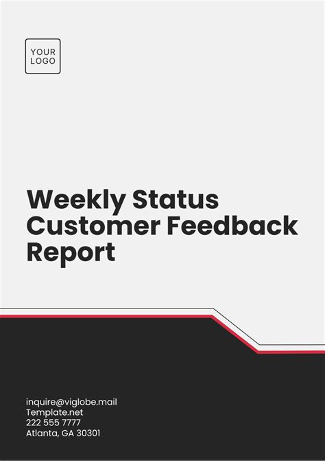 Free Weekly Update Report Template To Edit Online