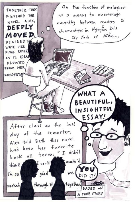 A Graphic Novel Depiction Of Dealing With Sensitive Material In Class Without Using Trigger