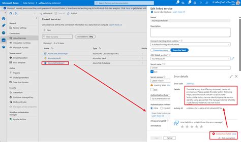 Linked Service Error After Cicd In Azure Data Factory Stack Overflow