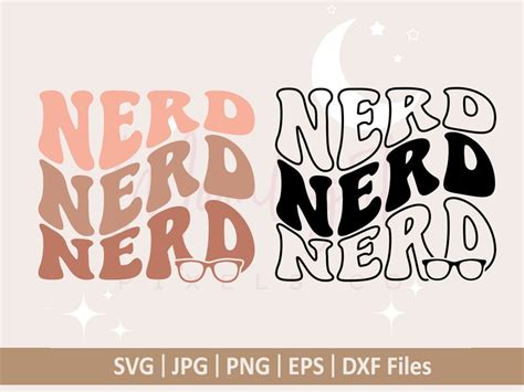 Nerd Bundle SVG PDF PNG Digital Cut Files For Cricut Instant Downloadable Artwork For T Shirt