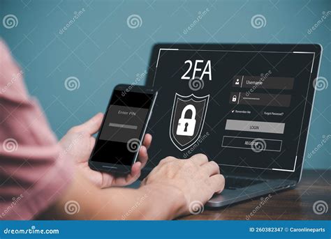 Personal Online Cyberspace Security Privacy Protection Data With 2fa Two Factor Internet