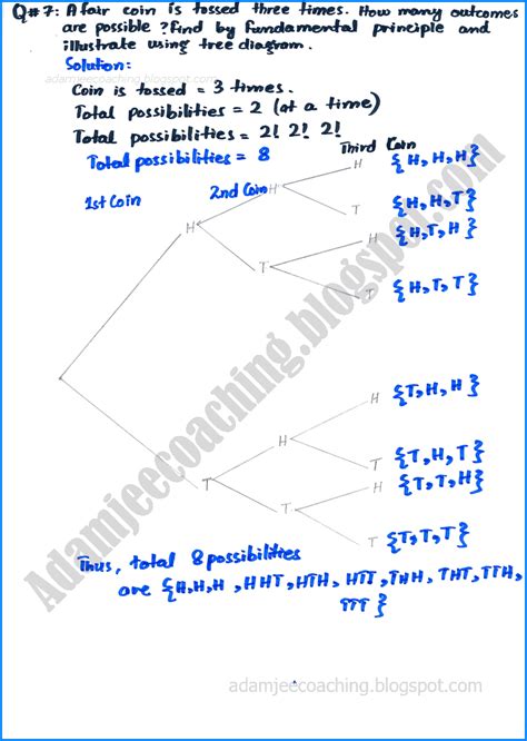 Adamjee Coaching Permutation Combination And Probability Exercise 6
