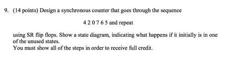Solved Points Design A Synchronous Counter That Goes Chegg
