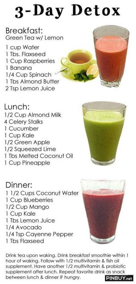 Dr Ozs 3 Day Detox Cleanse Healthy Food For Fitness Fatlossdiet