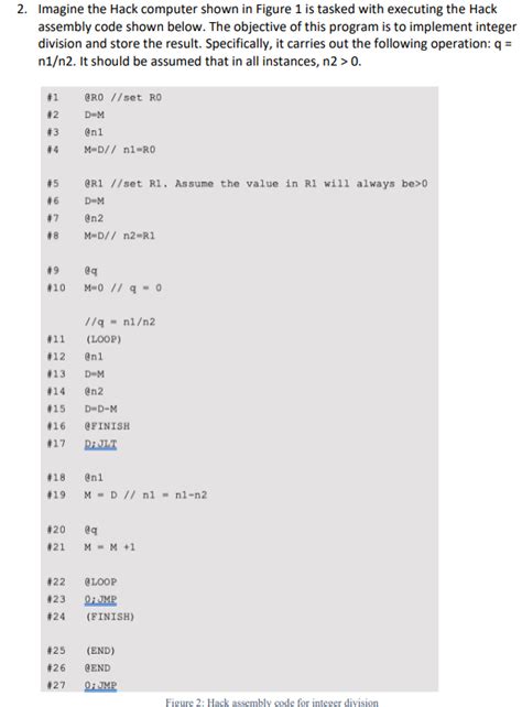 Solved Consider The Following Hack Computer Block Diagram Chegg Com