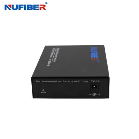 2port Gigabit Ethernet Network Switch With Fiber Ports Small Power Consumption