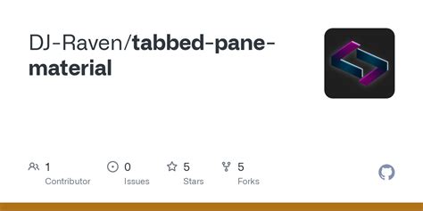 GitHub DJ Raven Tabbed Pane Material