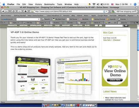 Vp Asp Shopping Cart 500 Software Dddatsite