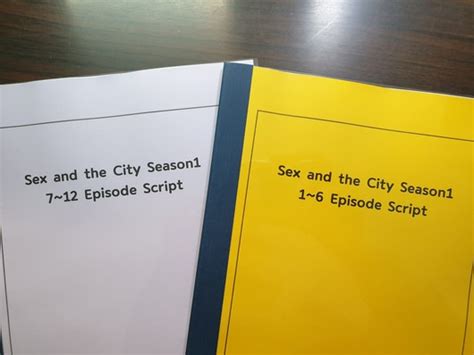 영화 미드대본 Movie Script 자료 몰 Sex And The City 섹스앤더시티 시즌1 미드영어대본 제본