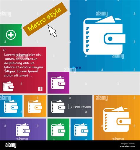 Purse Icon Sign Buttons Modern Interface Website Buttons With Cursor Pointer Vector Stock