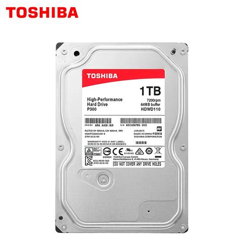 TOSHIBA High Performance 1TB Hard Drive Disk 1000GB HDD 3.5" Desktop PC ...