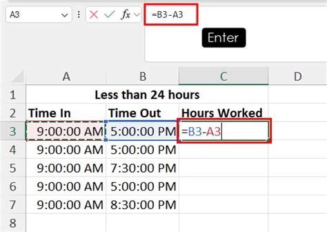 Ways To Calculate Hours Worked In Microsoft Excel How To Excel